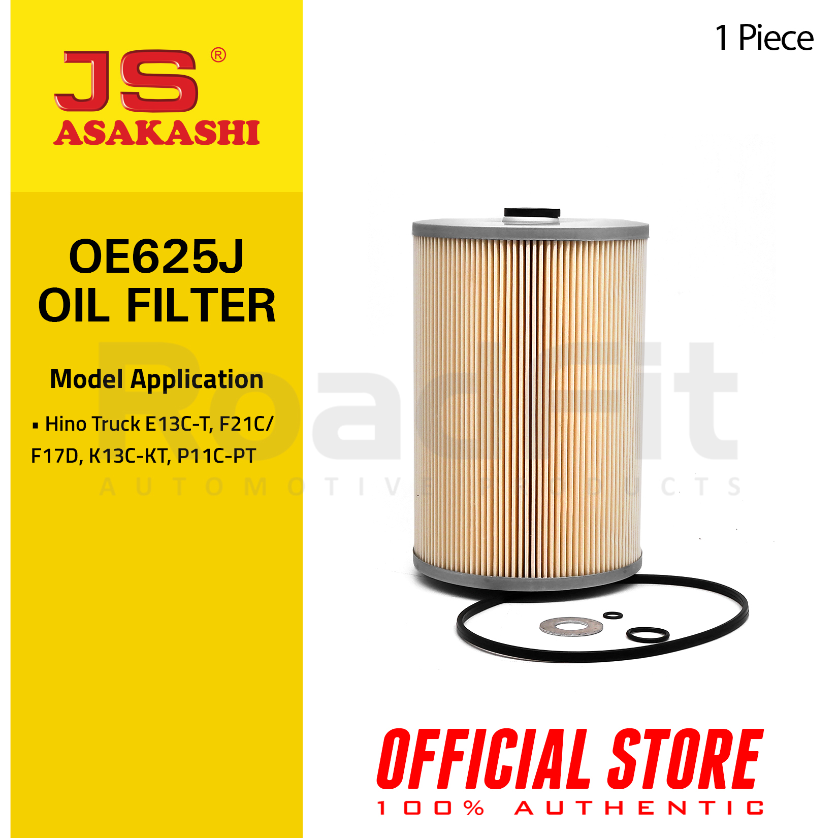 JS Oil Filter OE625J for Hino Truck E13C-T, F21C/F17D,K13C-KT, P11-PT ...