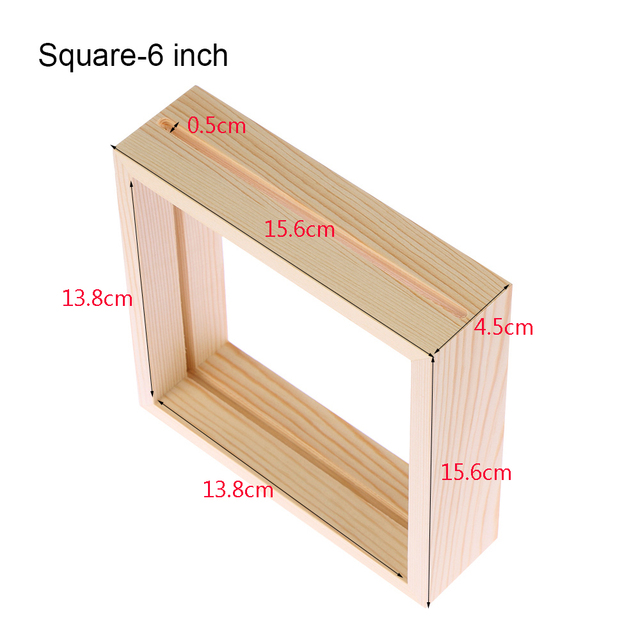 Solid Wood Photo Frame Double-sided Glass Plant Specimen Frame Square ...