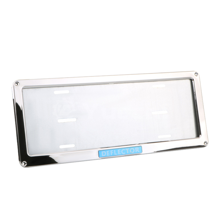 Car Plate Number Cover Deflector License Frame Cover Pure Stainless ...