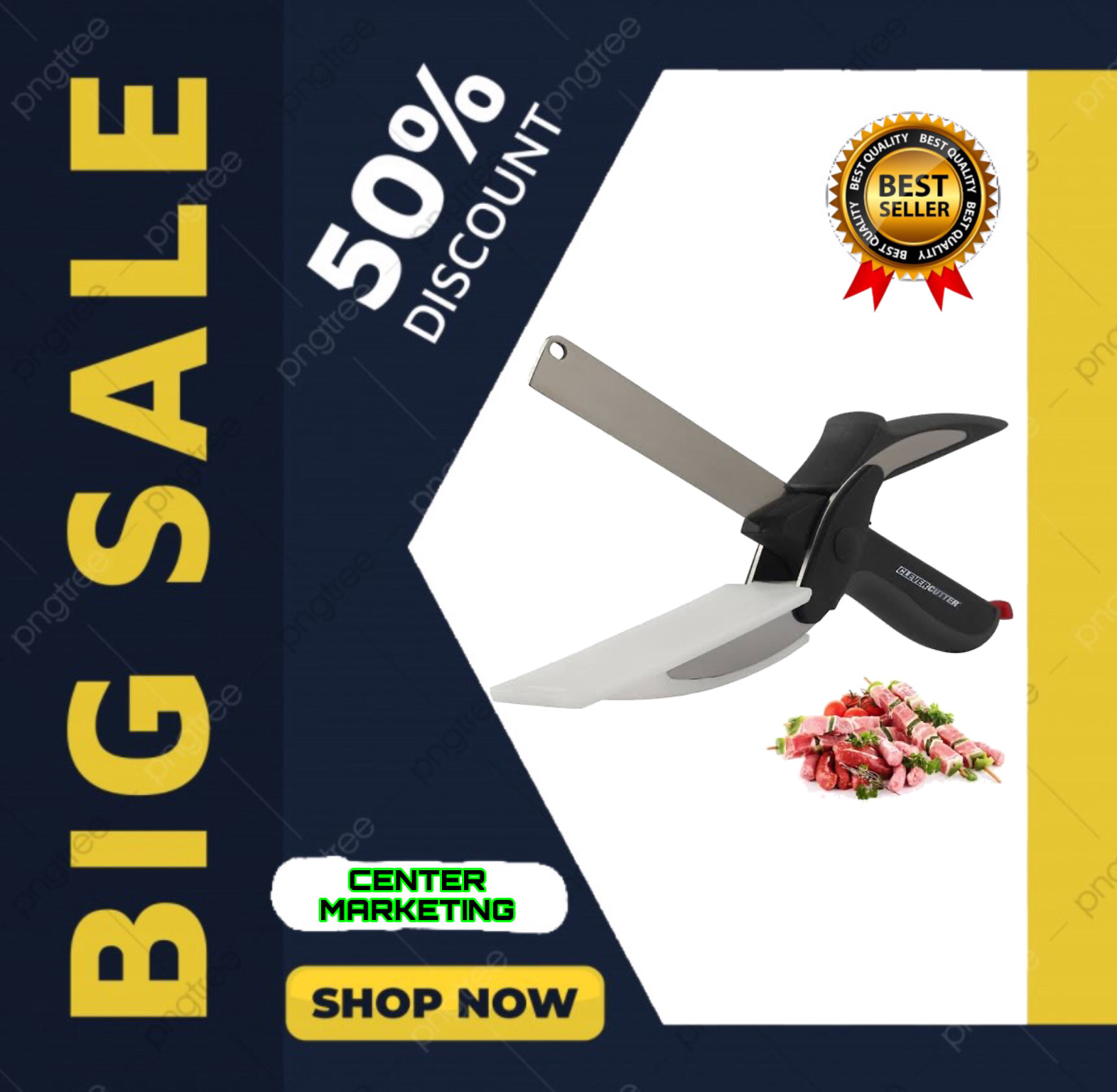 Multi-Function Clever Scissors Cutter 2 in 1 Cutting Board utility ...
