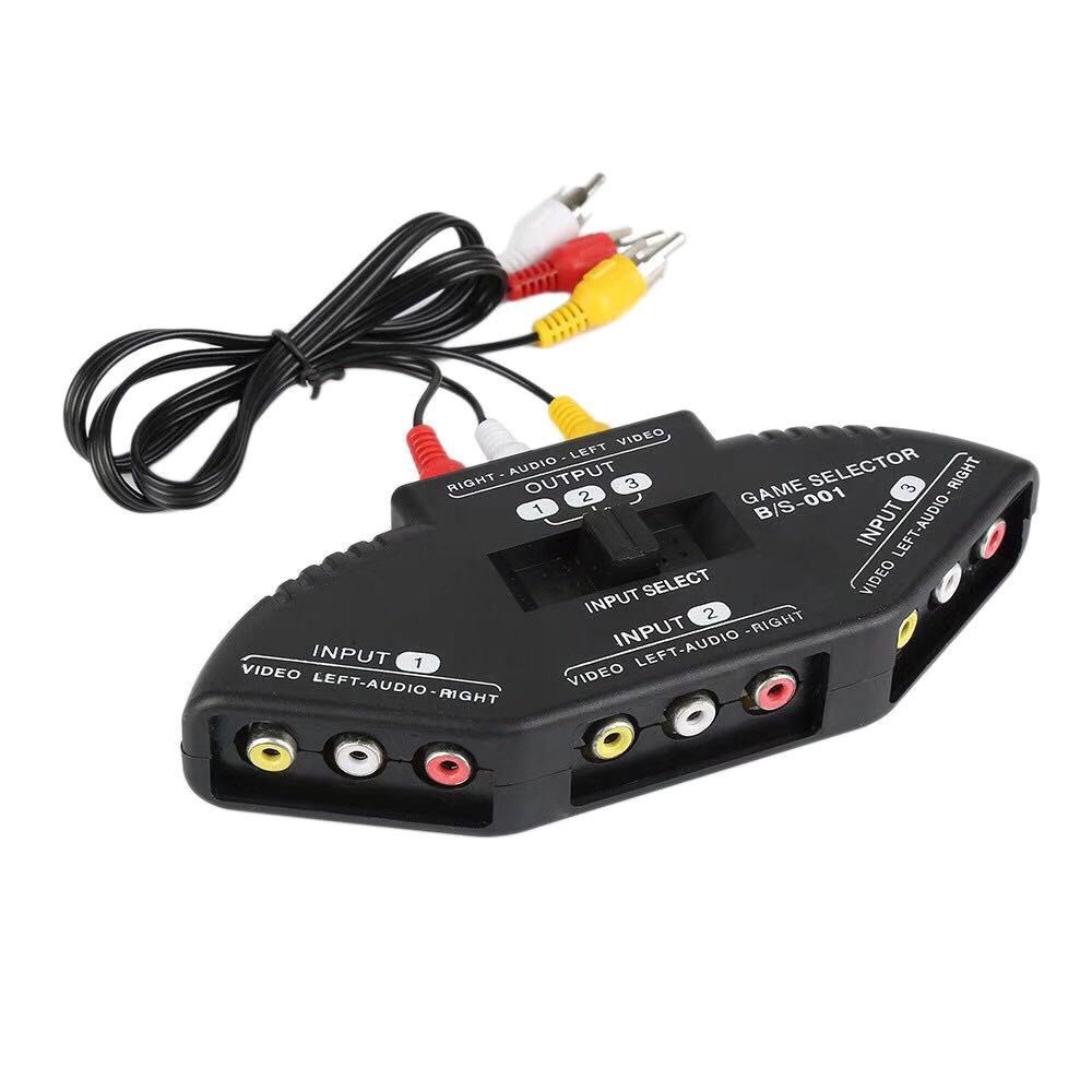 3 Port AV Composite Audio A Selector AV Switch Splitter | Lazada PH