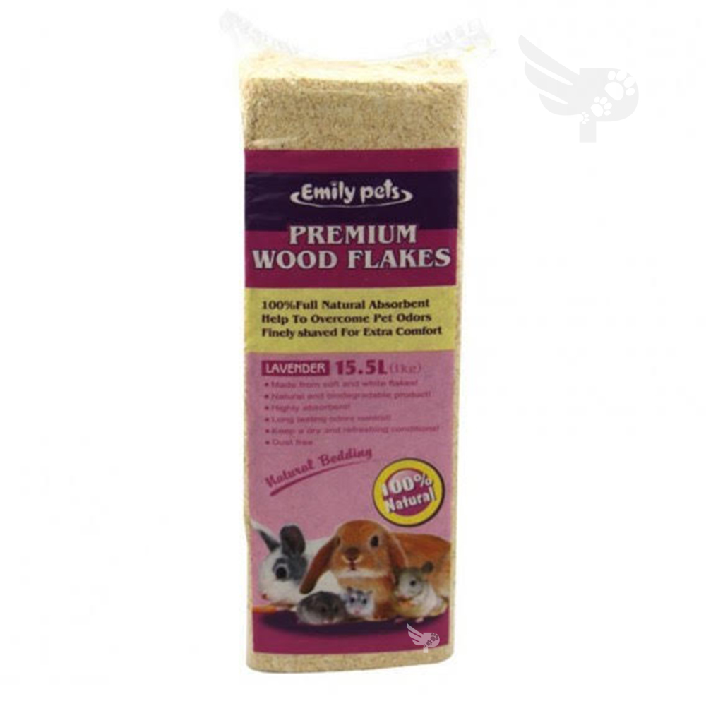Emily Pets Premium Wood Flakes 15.5L / 1kg Lavender - Kusot – Pet ...
