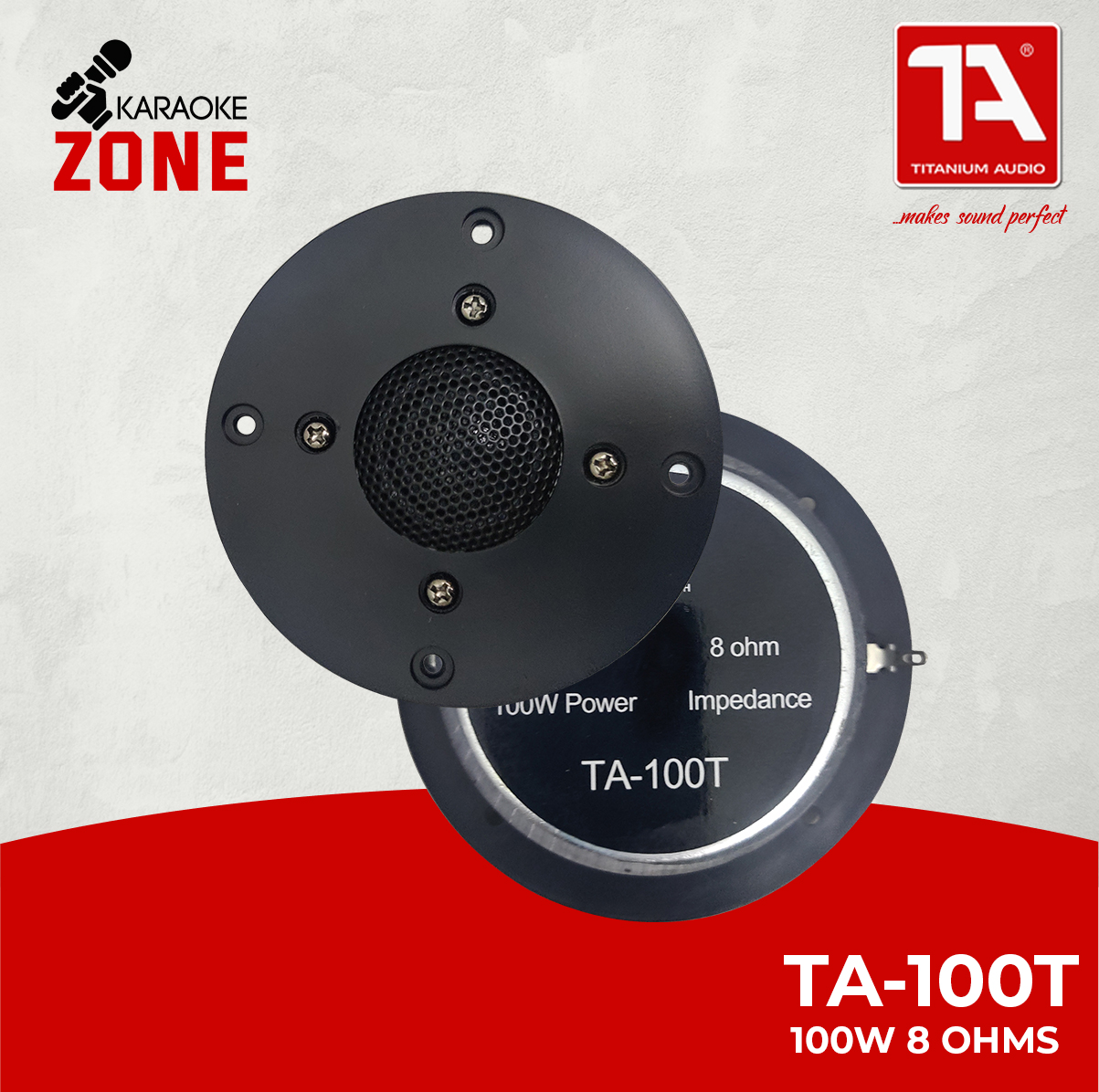 Titanium Audio TA 100T / 100W / Tweeter / Titanium Audio / Metal Dome ...