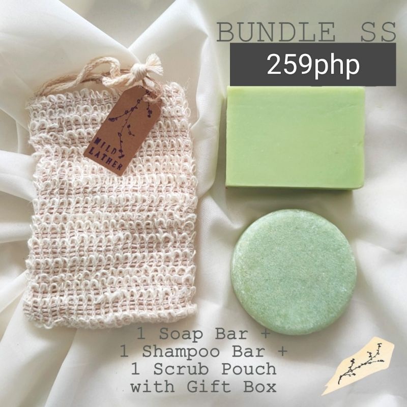 Bundles of Soap Bar with scrub pouch by mild lather | Lazada PH