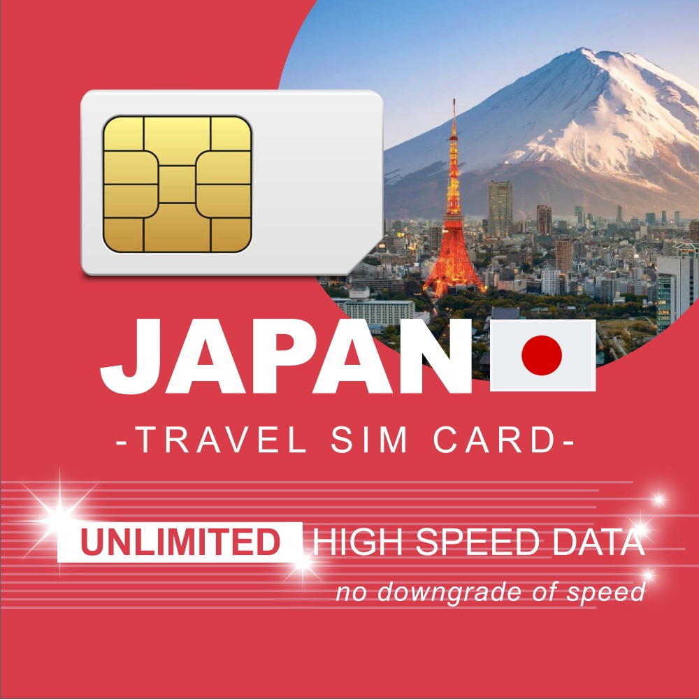 JAPAN Travel Sim Card 3~8 Days【UNLIMITED/day】 | Lazada PH