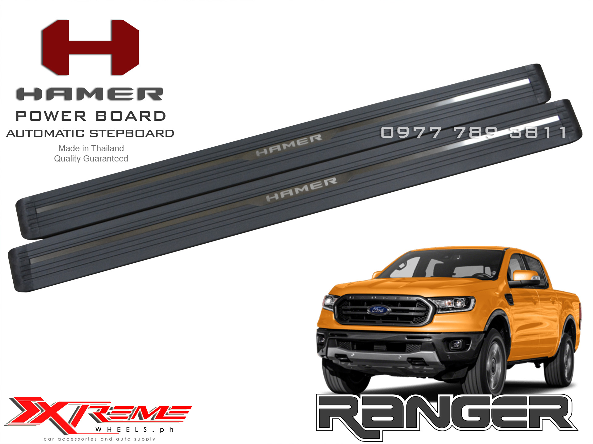 HAMER POWER BOARD / Automatic Step board for Ford RANGER wildtrack ...
