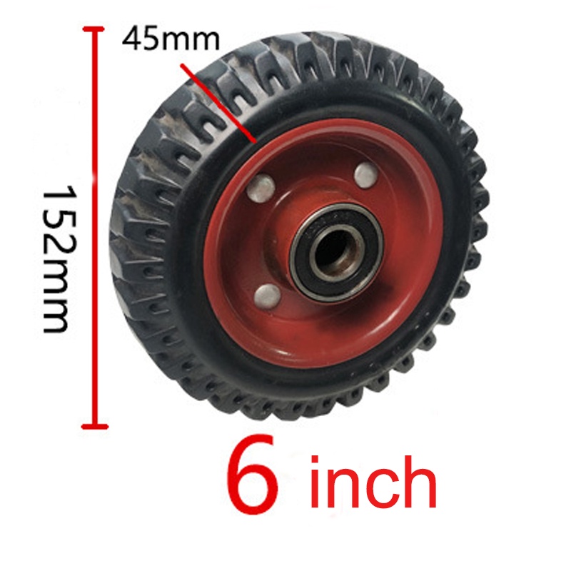 Silent Rubber Wheel For Push Cart Wheel Heavy Duty Universal Wheels ...
