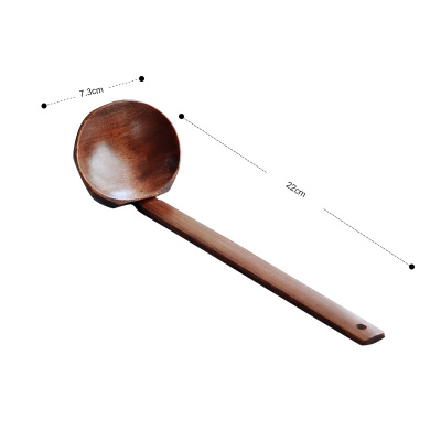 Japanese-style nanmu hot pot spoon with natural wooden handle Lamian ...