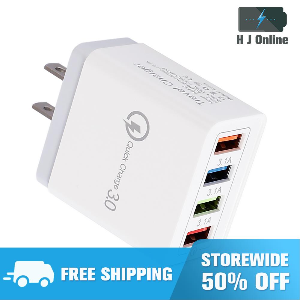 Fast Delivery 4 Ports USB Color Wall Charger Fast Charging Travel ...