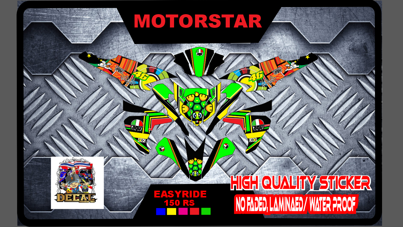Decals, Sticker, Motorcycle Decals for MOTORSTAR EASY RIDE 150 RS ...