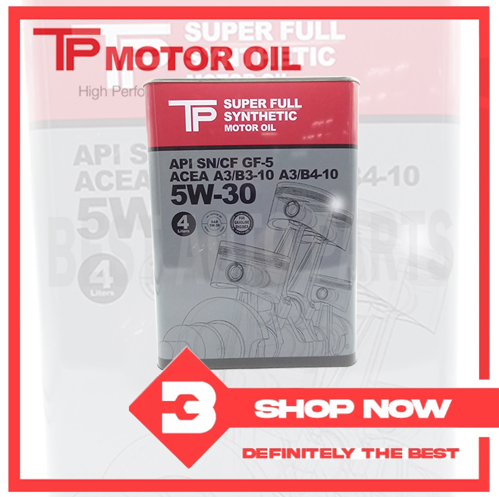 TP | Fully Synthetic Engine Oil 5W30 / 5W-30 ( Gas / Diesel ) ( 1Liter ...