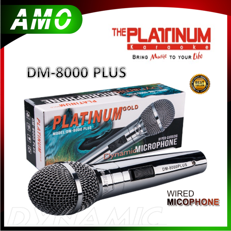 DM-8000 Plus Platinum Gold Professional Hyper-Cardioid Dynamic Gold ...