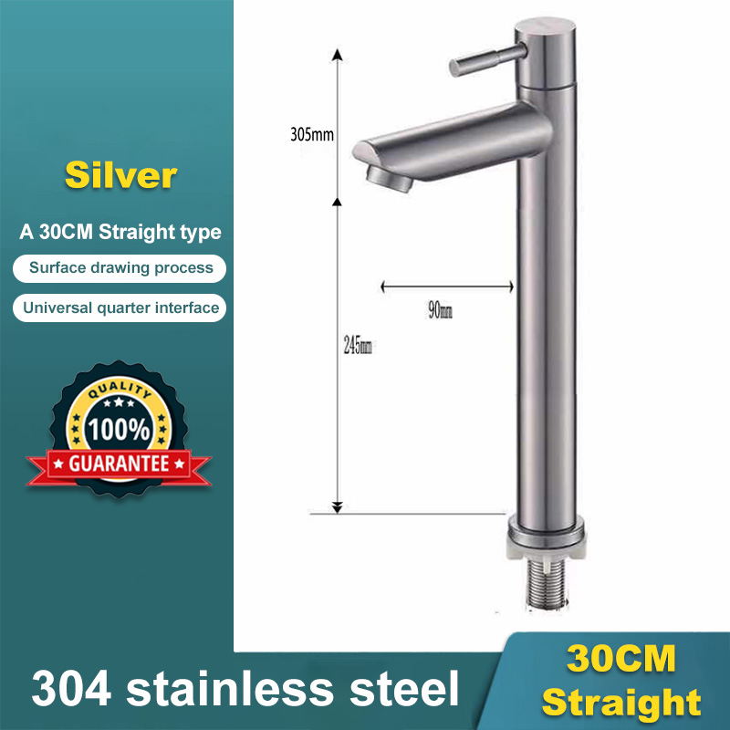 TQTQ SUS304 Lavatory Faucet Tall Basin Faucet Bathroom Lavatory Tap ...