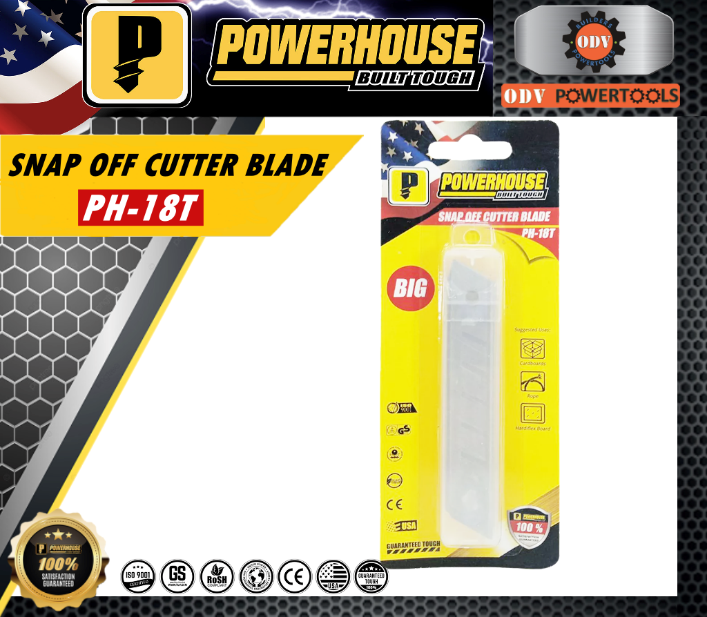 POWERHOUSE Snap-Off Cutter Blade Refill BIG 18mm PH-18T - ODV ...
