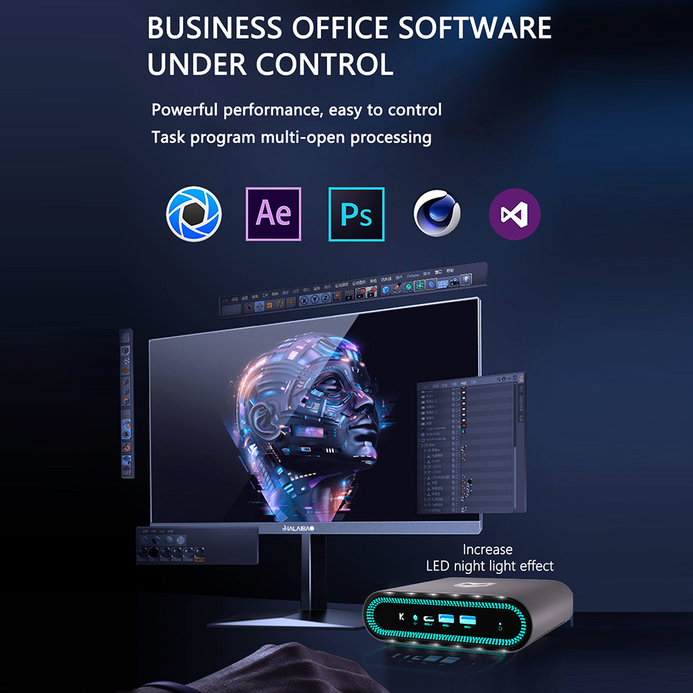 KUU Mini PC Mingar 3 สำนักงาน AMD Ryzen 7 3750H 8GB 16GB DDR4 RAM 512GB ...