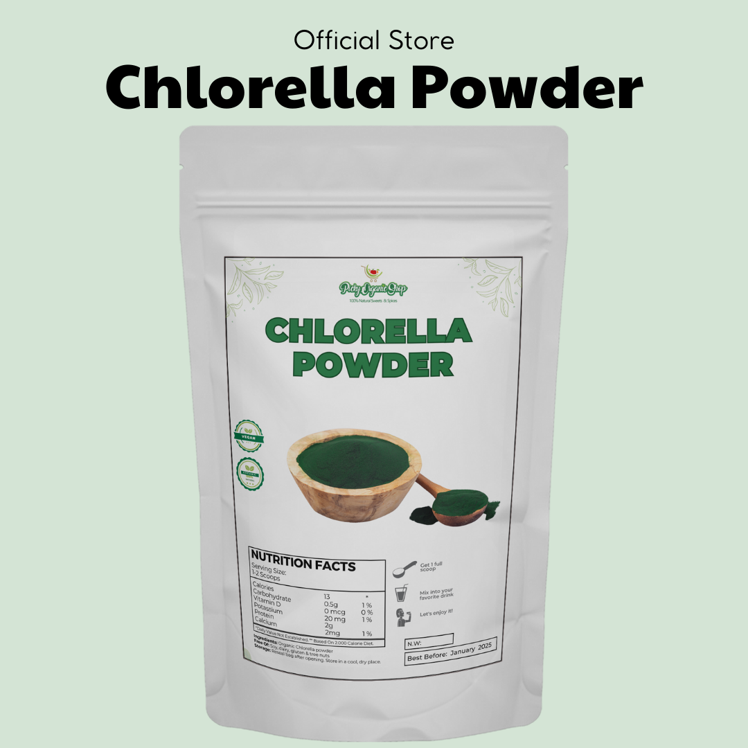Picky Chlorella Powder Organic, Rich in Vegan Proteins & Vitamins ...