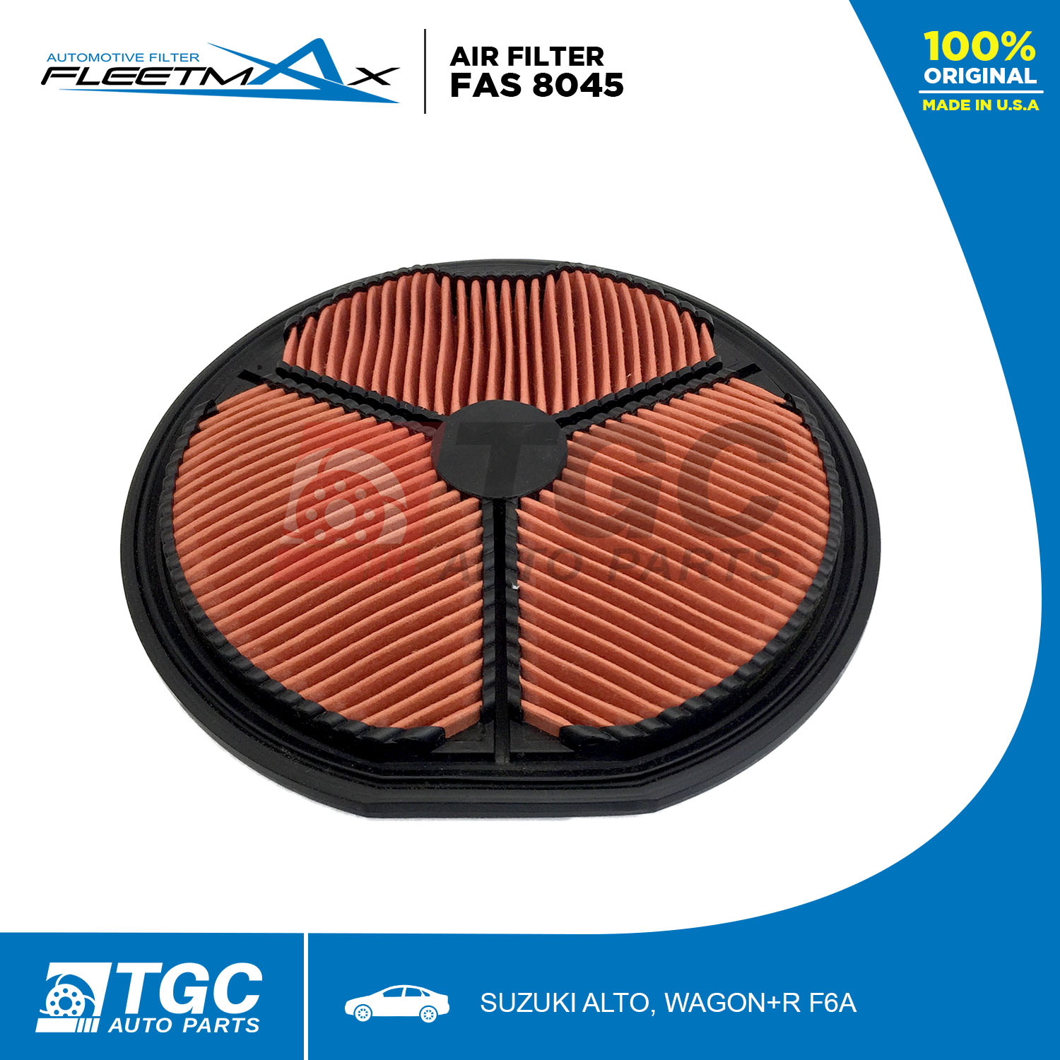 Fleetmax Air Filter / Air Cleaner SUZUKI ALTO, WAGON+R F6A FAS 8045 1PC ...