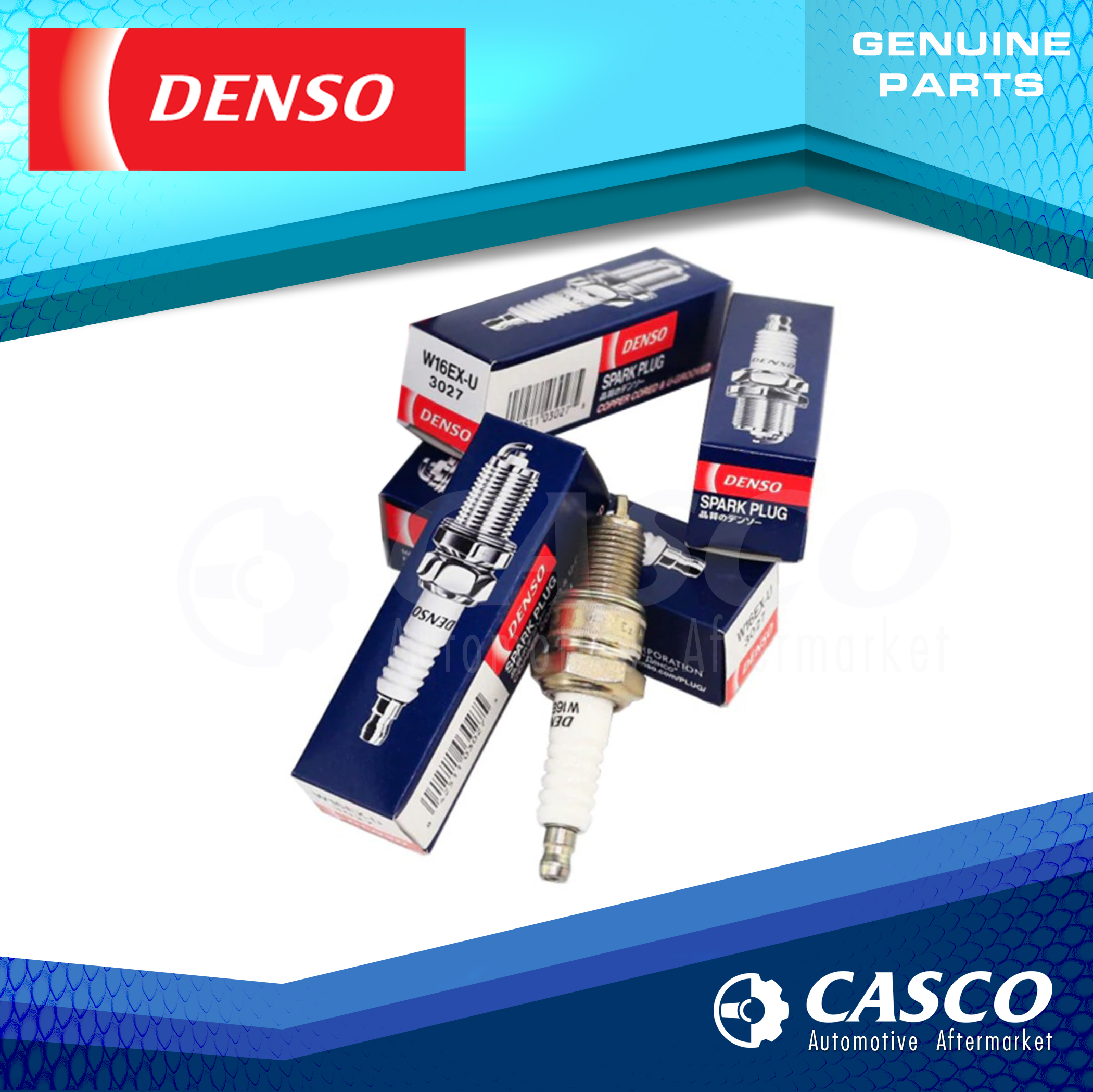 DENSO W20EX /W16EX-U (4pc) for Toyota Crown, HiAce 1989-, Hilux 1988-, Lite Ace, Tamaraw FX ...