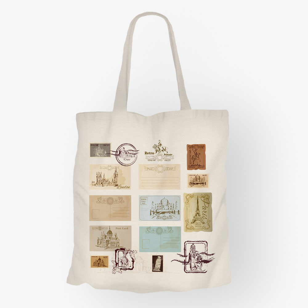 TOTE BAG | STATEMENT | POST STAMPS | AESTHETIC DESIGNS | HIGH QUALITY ...