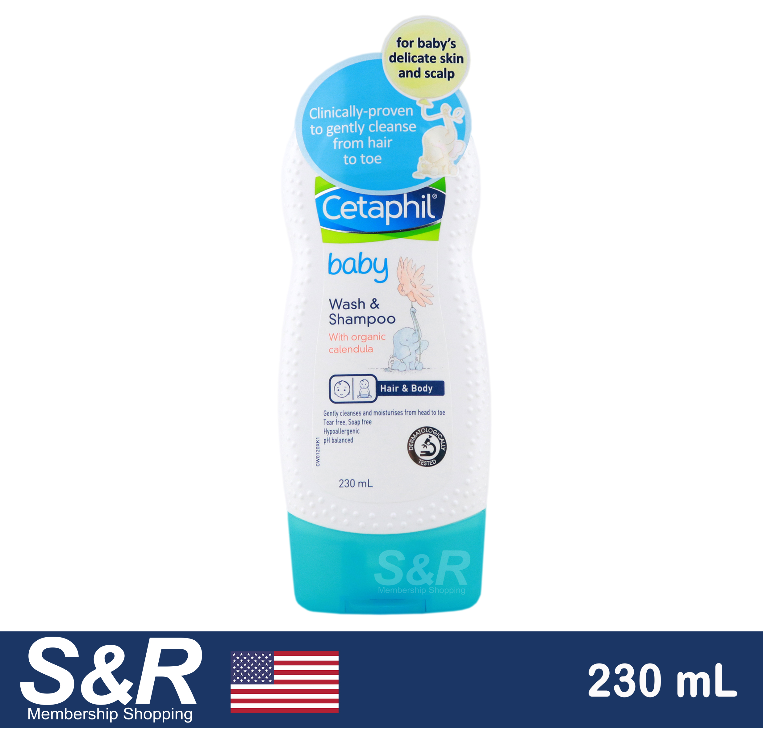 Cetaphil Baby Organic Calendula Wash & Shampoo 230mL | Lazada PH