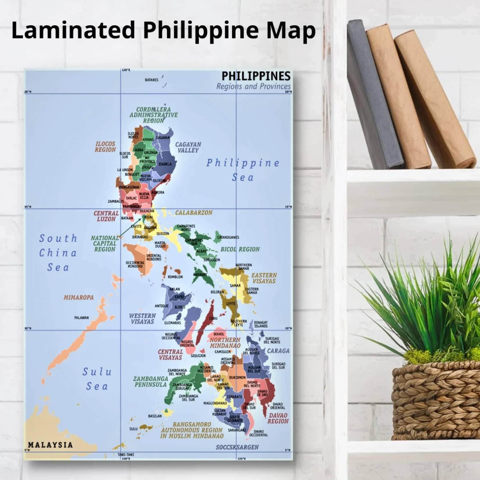 Laminated Philippine Map for Kids, Learners and Students | Lazada PH
