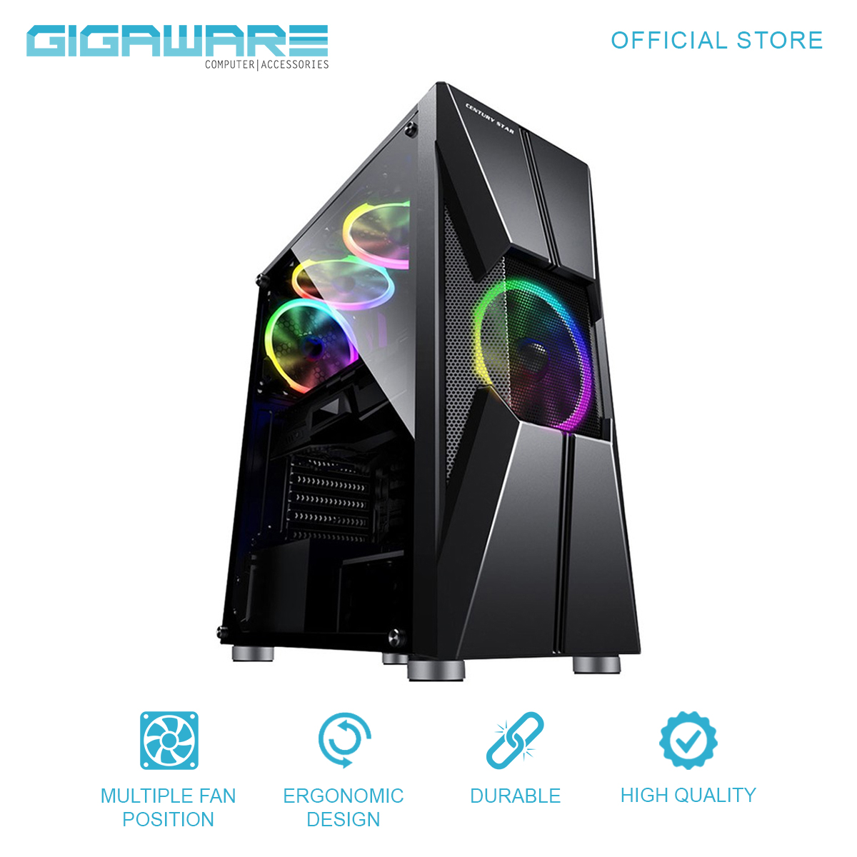 Gigaware Computer Gaming Time Tunnel CPU Case | Lazada PH