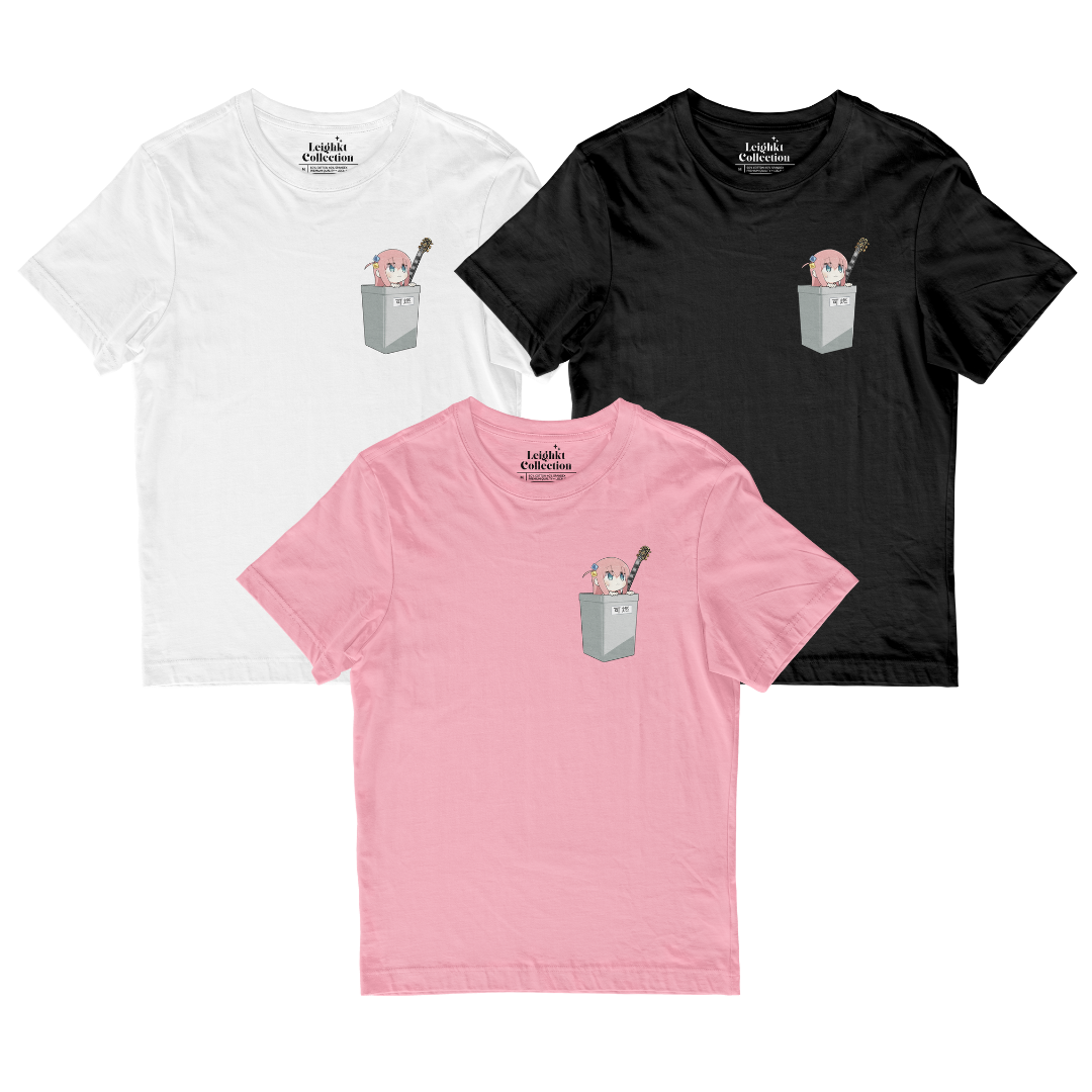 Bocchi the Rock Trash Pocket Anime Shirt 『Cotton Spandex』 Leighkt ...