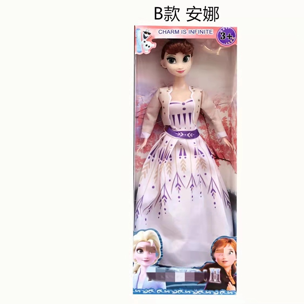 Frozen 2 Princess Elsa Anna Kawaii Toys Anime Dolls Plastic Movable ...