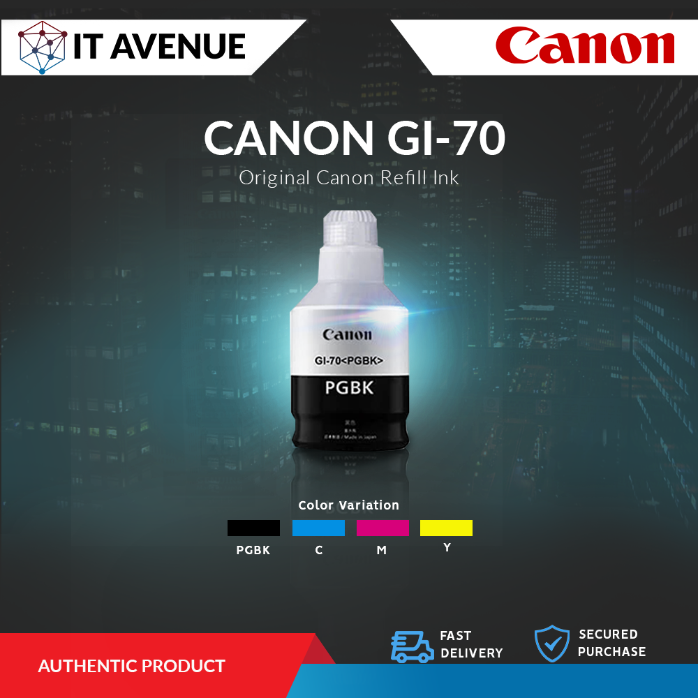 Canon GI-70 Ink Bottle (Black) | Lazada PH