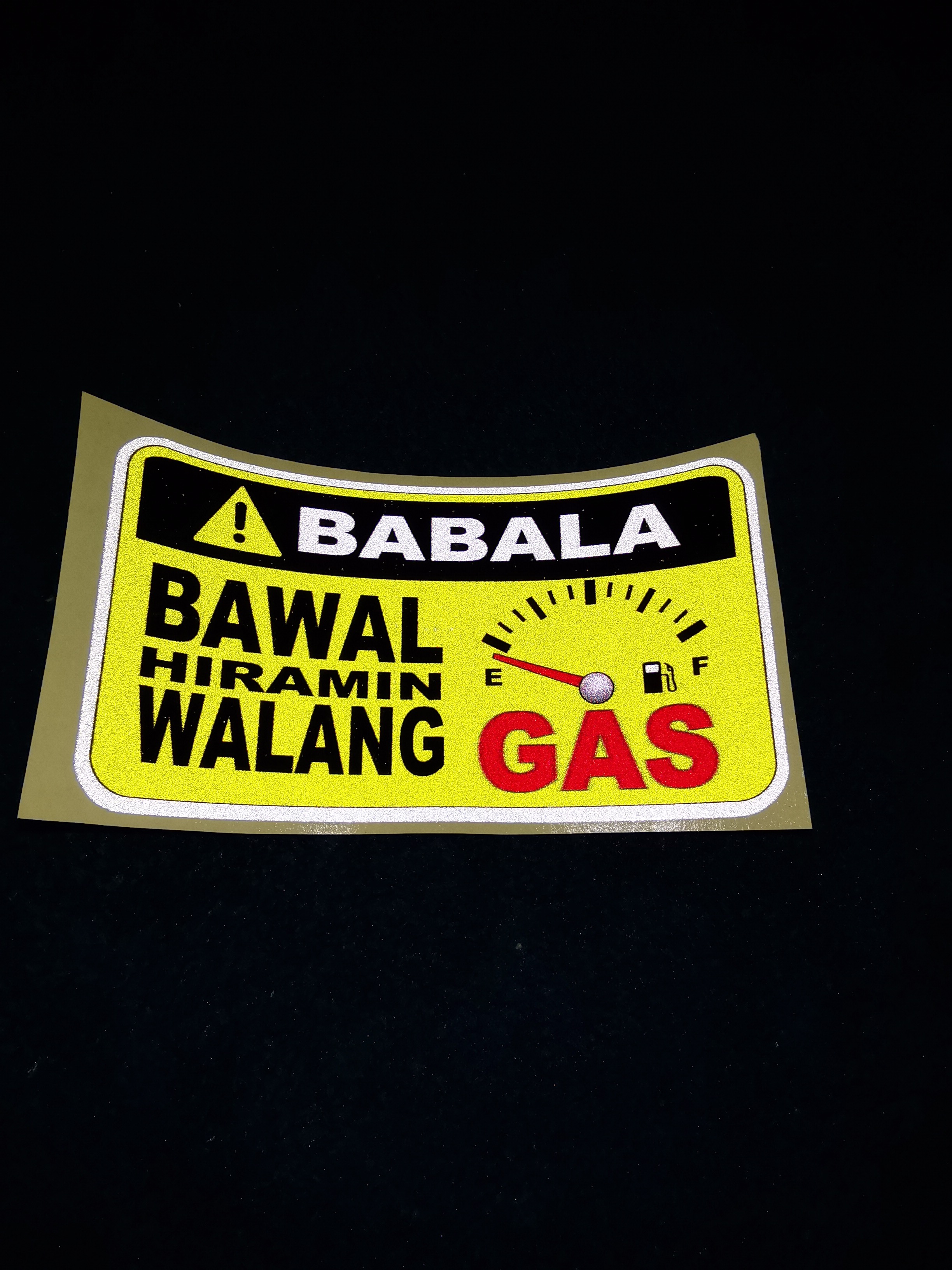 Babala Vinyl Waterproof Sticker | Lazada PH