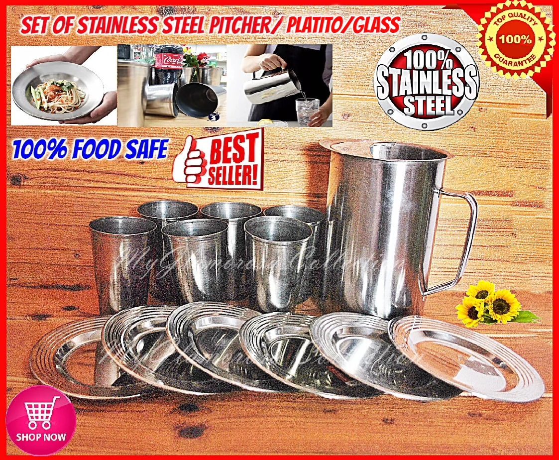MyGlamorosa Collection Stainless Steel Serving Dinnerware Set/Set of ...