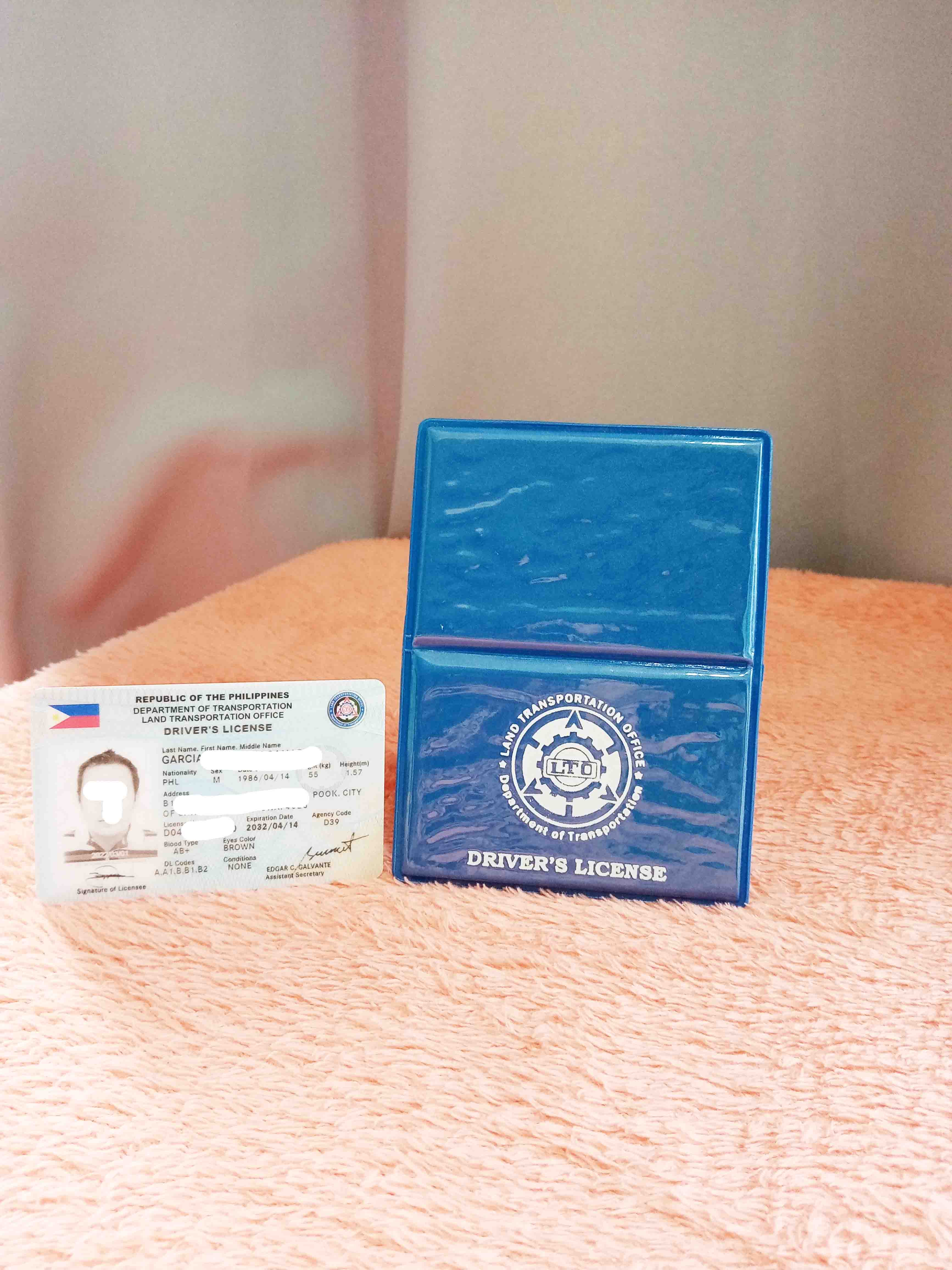 Driver license jacket with PVC/driver license holder (blue) | Lazada PH