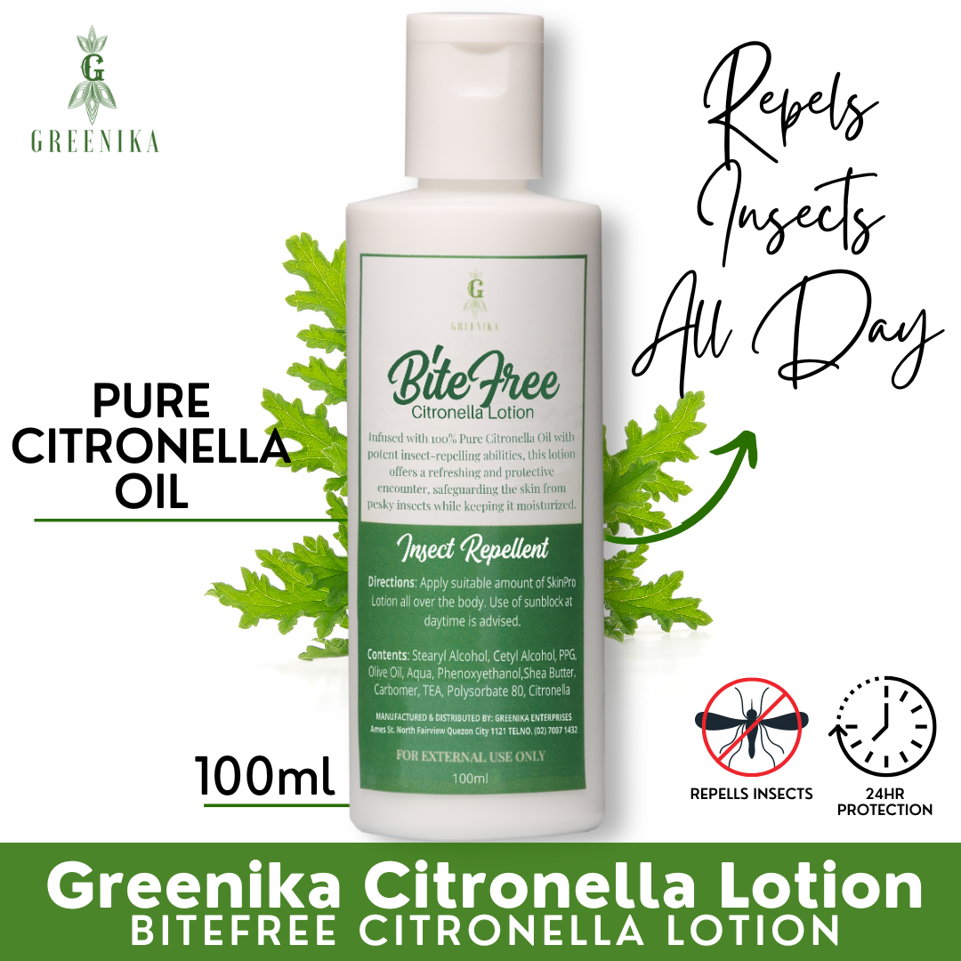 [ CITRONELLA LOTION INSECT REPELLENT ] Greenika BiteFree Insect ...