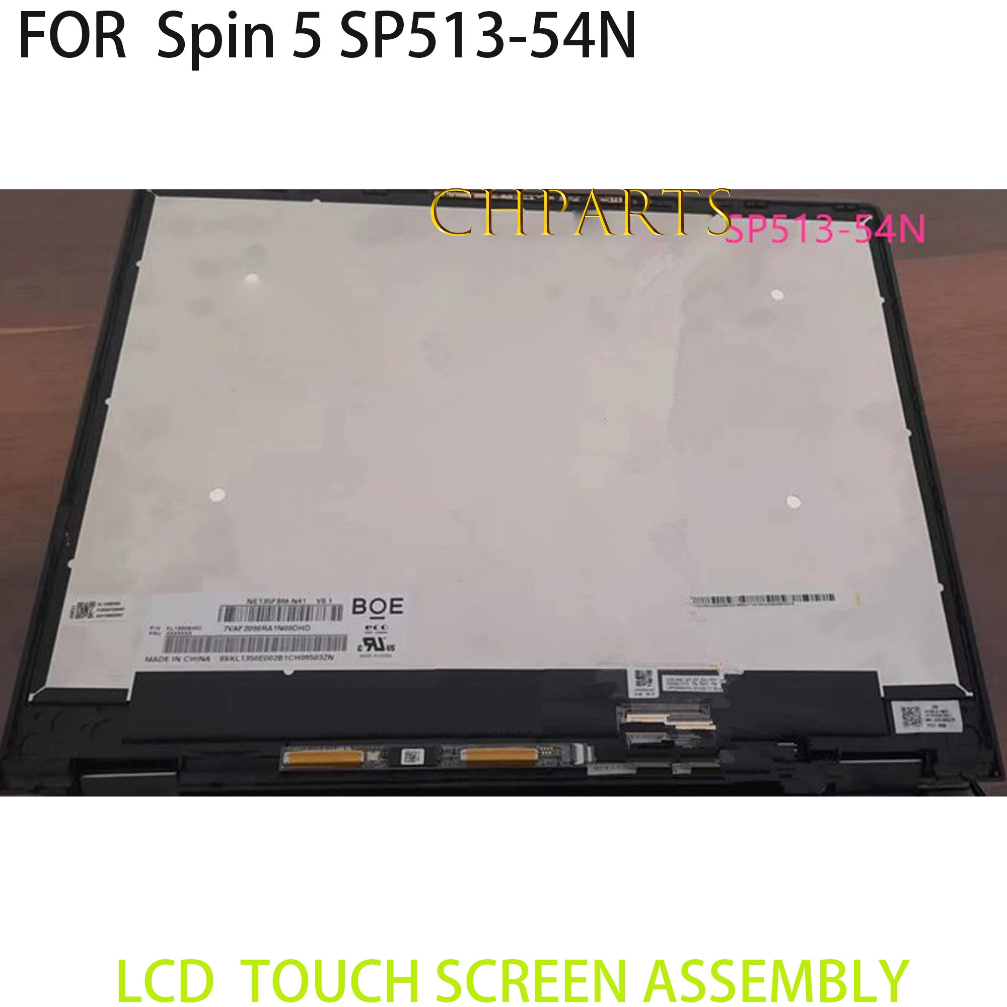 ชุด SP513-54N Acer Spin 5ขนาด13.5นิ้ว,ชุดประกอบแผงอะไหล่สำหรับแล็ปท็อปหน้าจอจอแอลซีดีไอพีเอซ N41 ...