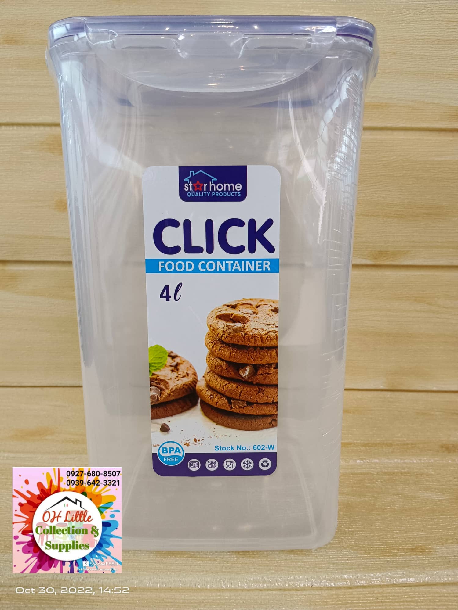 CLICK Food 4Liters Container StarHome BPA Free | Lazada PH
