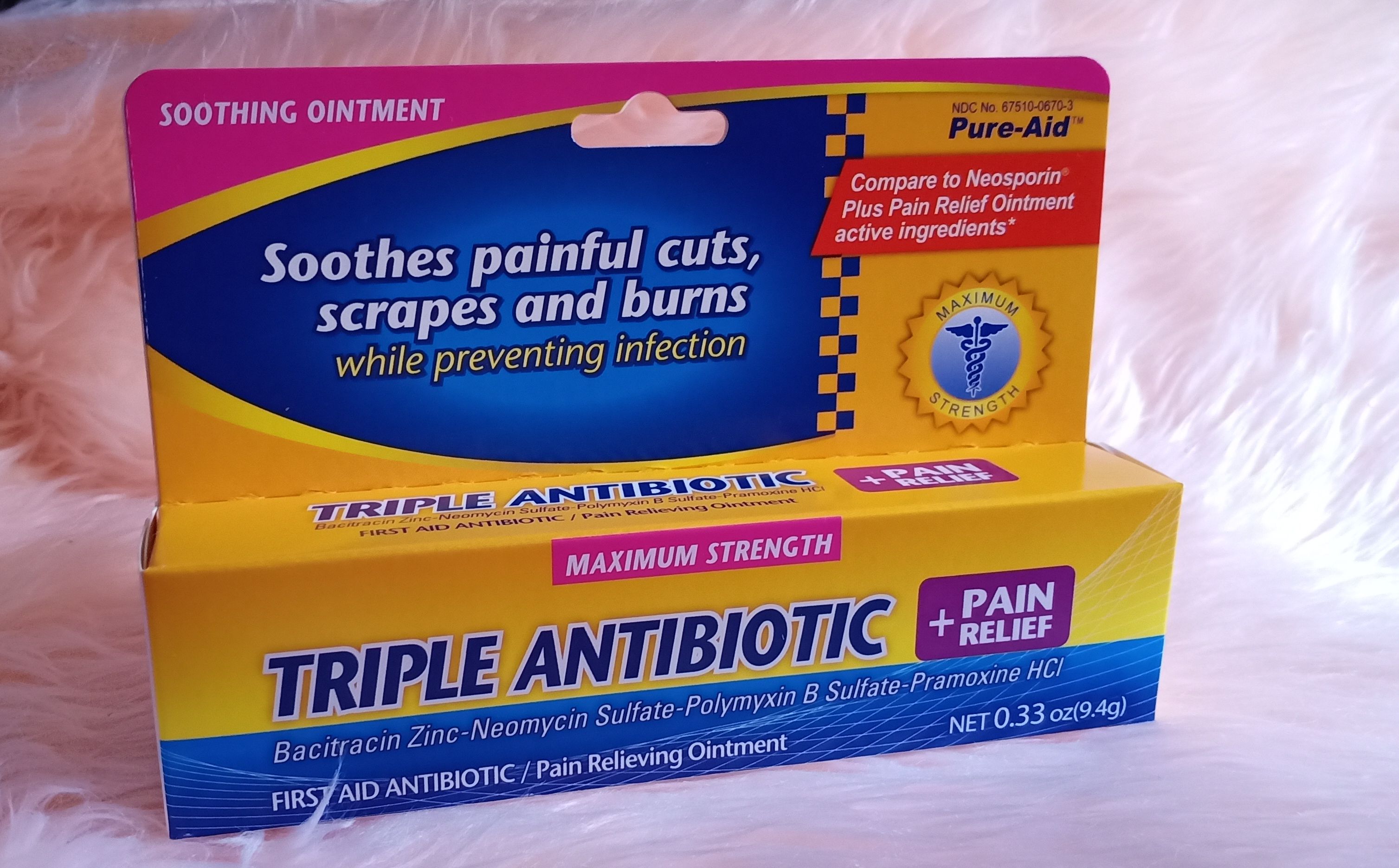 Pure- Aid Maximum Strength Triple Antibiotic + pain relief 9.4g | Lazada PH