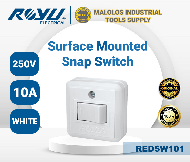 ROYU Surface Mounted Snap Switch REDSW101 | Lazada PH