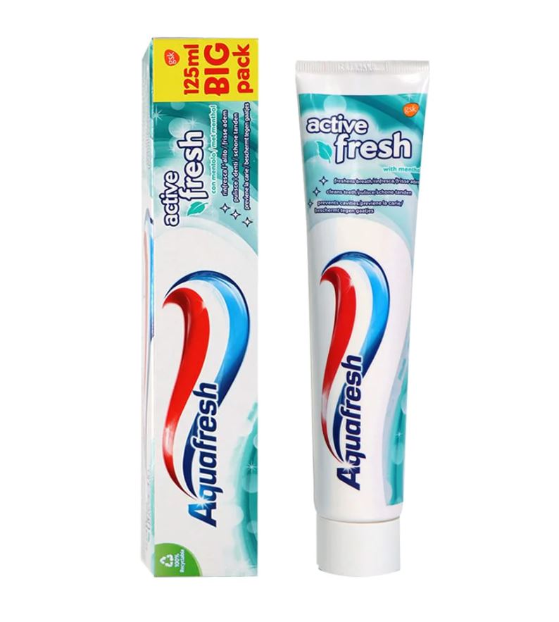 Aquafresh Active Fresh Toothpaste with Menthol 125ML Big Pack | Lazada PH