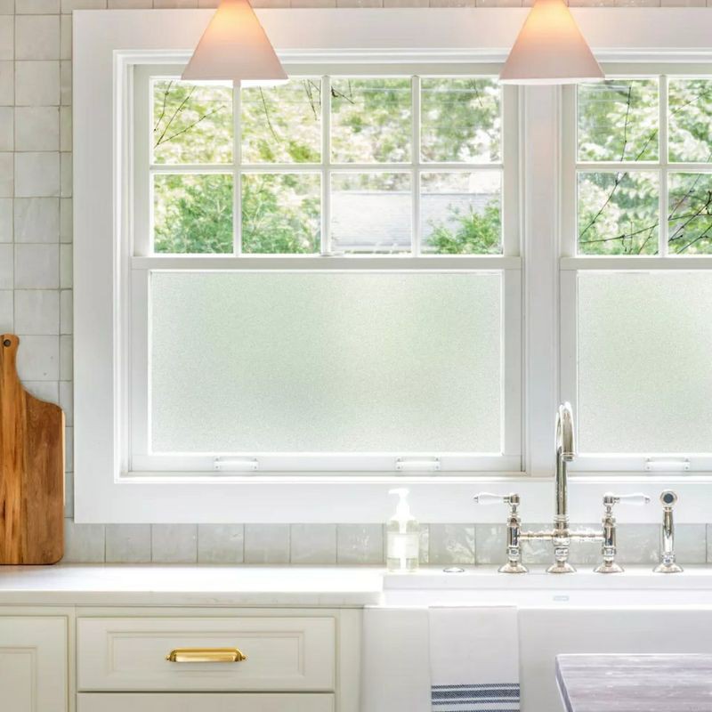 (Multi Size) Frosted Opaque Glass Window Film/Glass Sticker/Privacy ...
