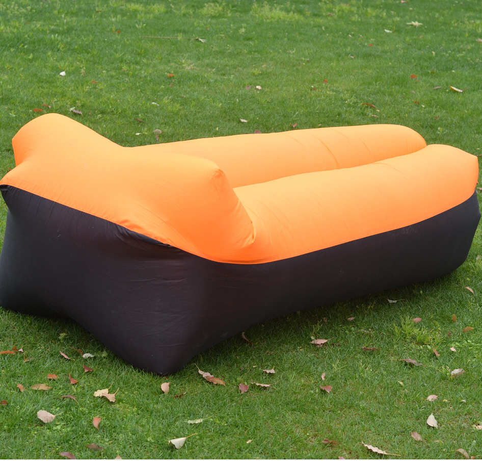Inflatable Banana Bed With Pillow Folding Bed Camping Chair Folding ...
