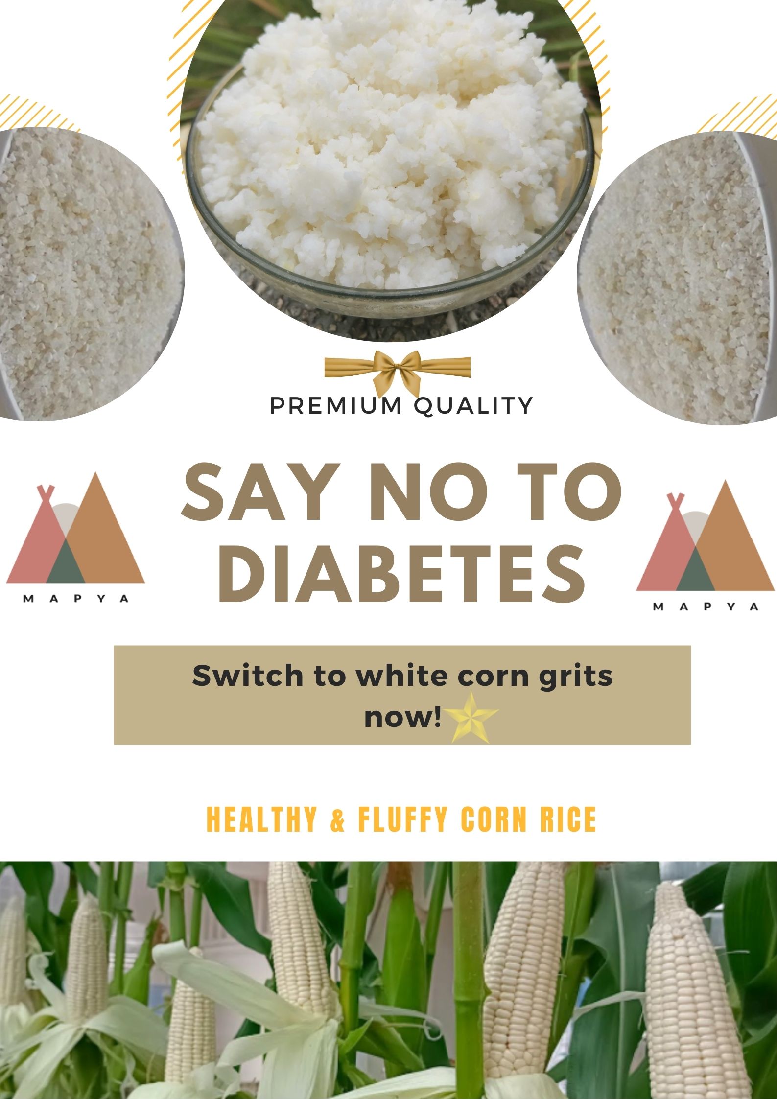 Premium Quality Pure White Corn Rice Corn Grits Bigas Mais 5KG Premium Quality Pure White Corn Rice Corn Grits Bigas Mais 5KG