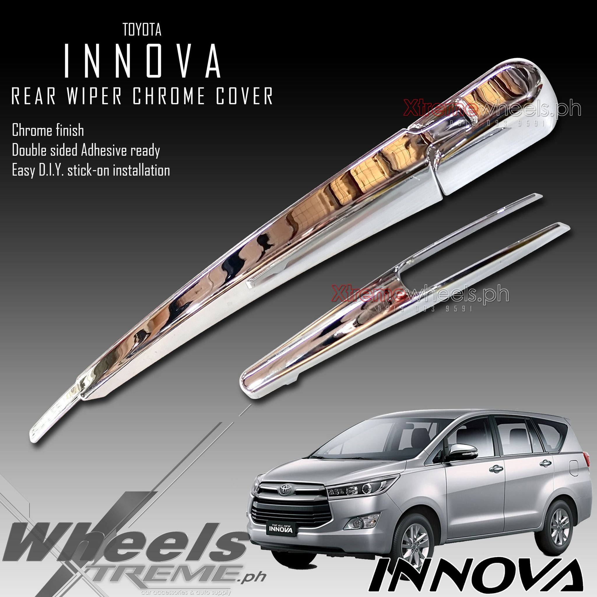 Toyota Innova 2016-2024 Rear Wiper Cover Chrome ( Toyota Innova ...