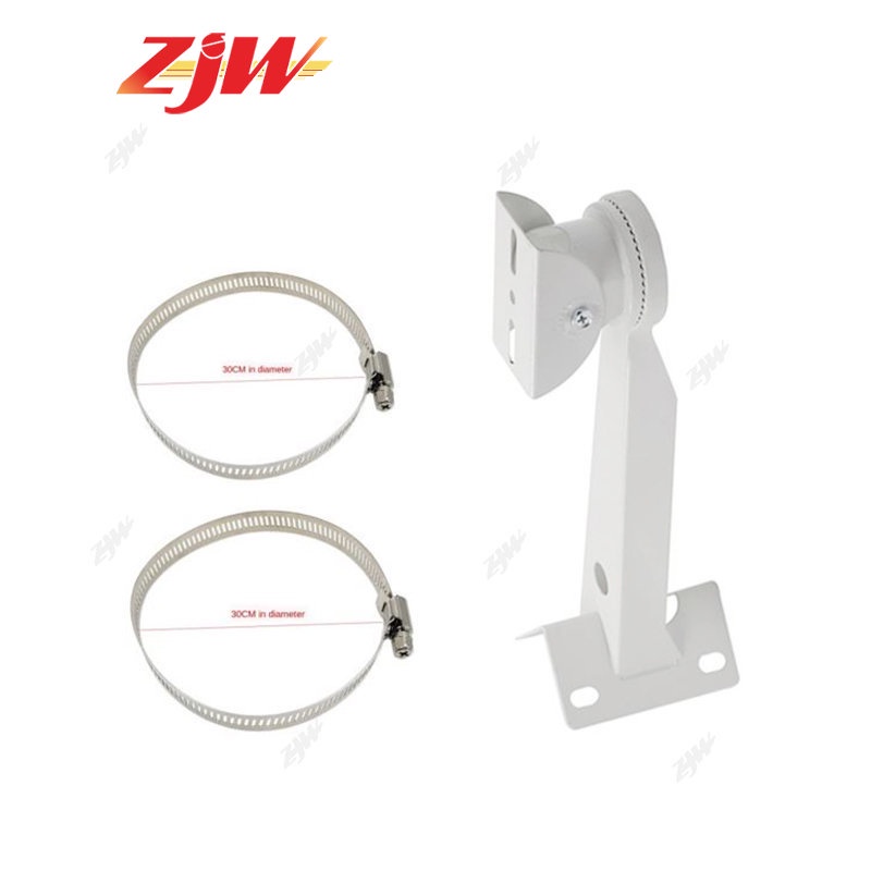 ZJW CCTV Bracket Camera Cylindrical Pole Hoop Bracket Mounting Support ...