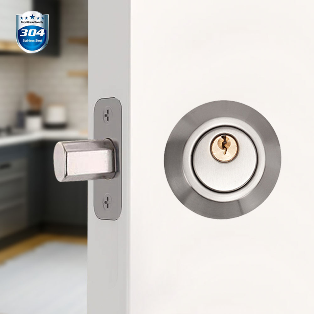 High Security Single Cylinder Deadbolt Lock Entrance Lockset with 3 ...