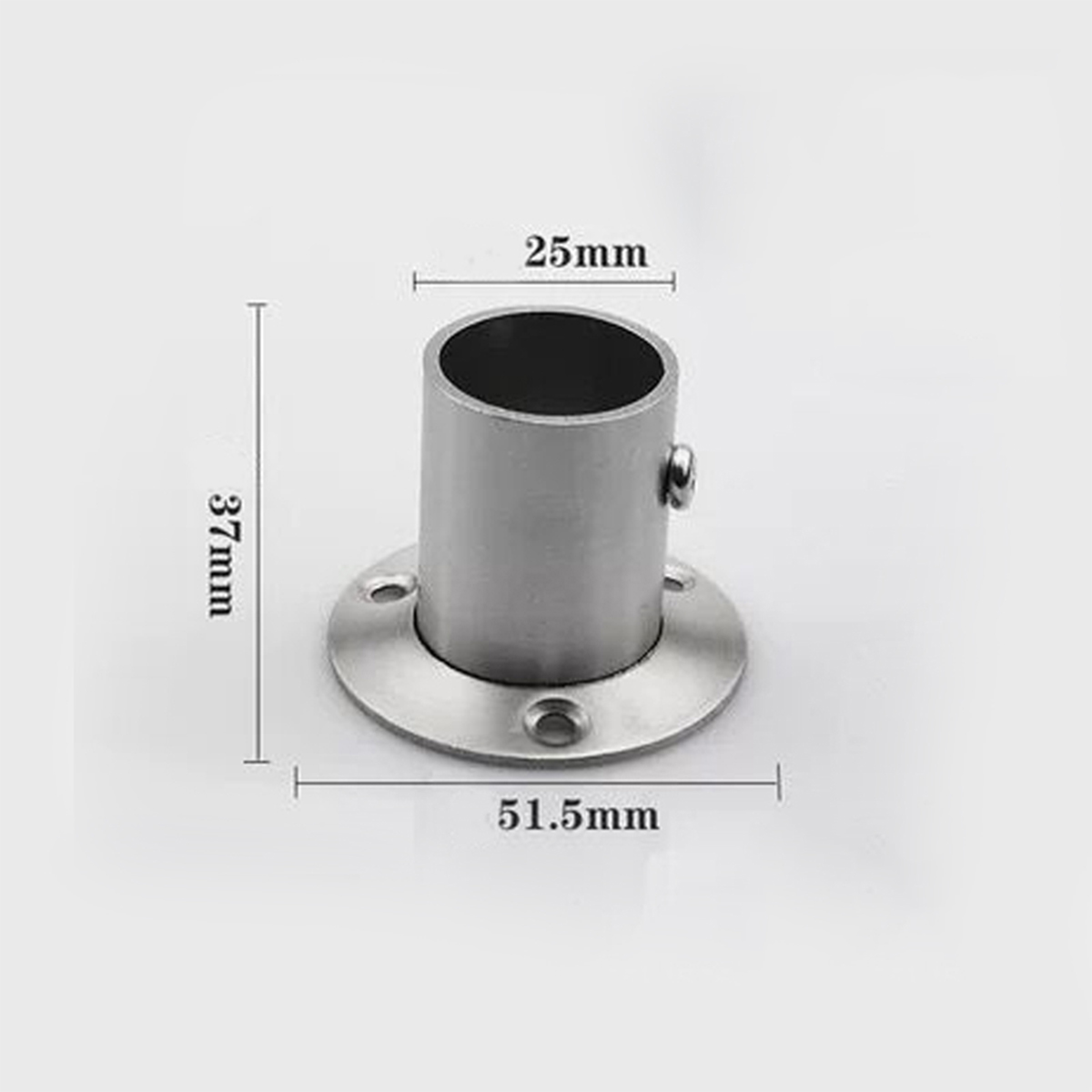 WJT Flanges Stainless steel Round Tube Pipe Thick Curtain Rod Holder ...