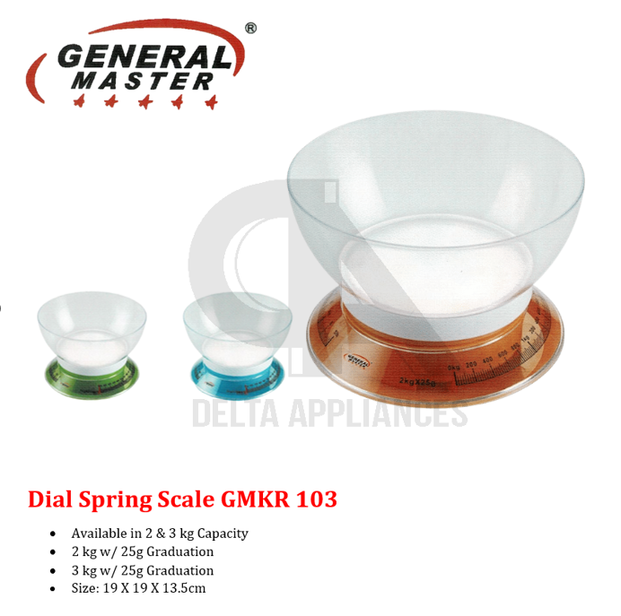 General Master GMKR 103 Dial Spring Scale General Master Weighing Scale ...