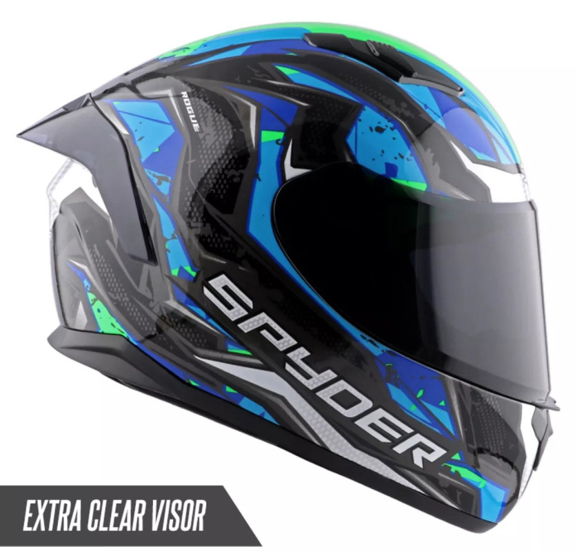 Spyder Full-Face Helmet ROGUE GD Series 2 3721 S Black Blue | Lazada PH