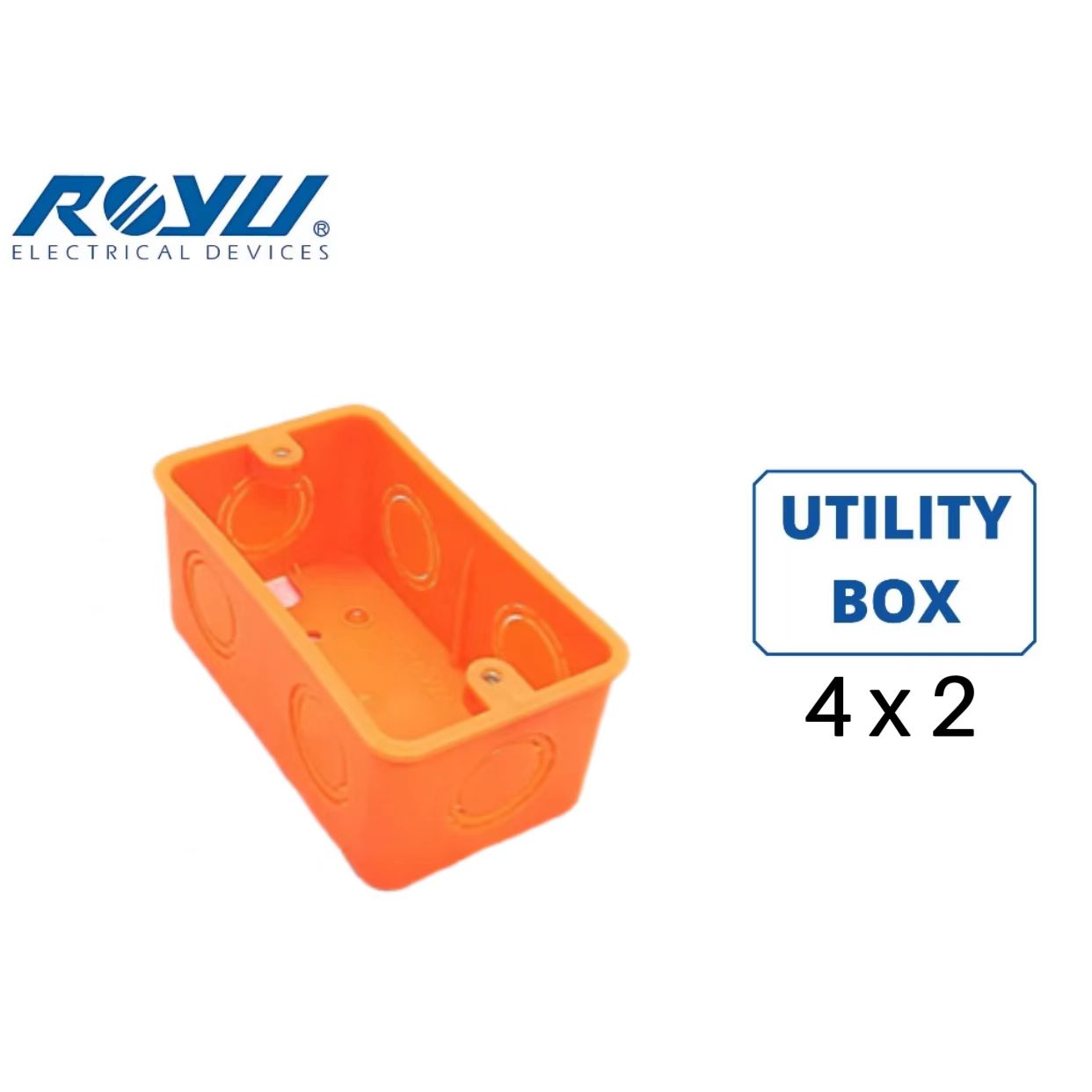 PVC JUNCTION BOX/ UTILITY BOX/ COVER(ORANGE) POLY JUCTION BOX, ROYU ...