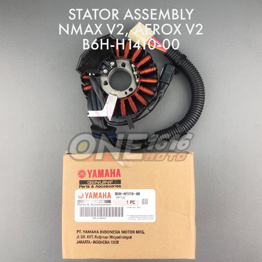 YAMAHA GENUINE STATOR ASSEMBLY B6H-H1410-00 FOR NMAX V2, AEROX V2 ...