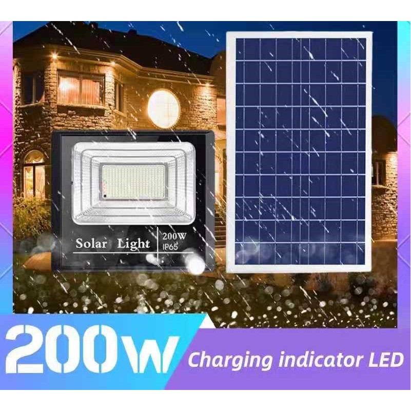 WHS Outdoor 25W 40W 60W 100W 200W Solar Flood Light IP65 Waterproof ...